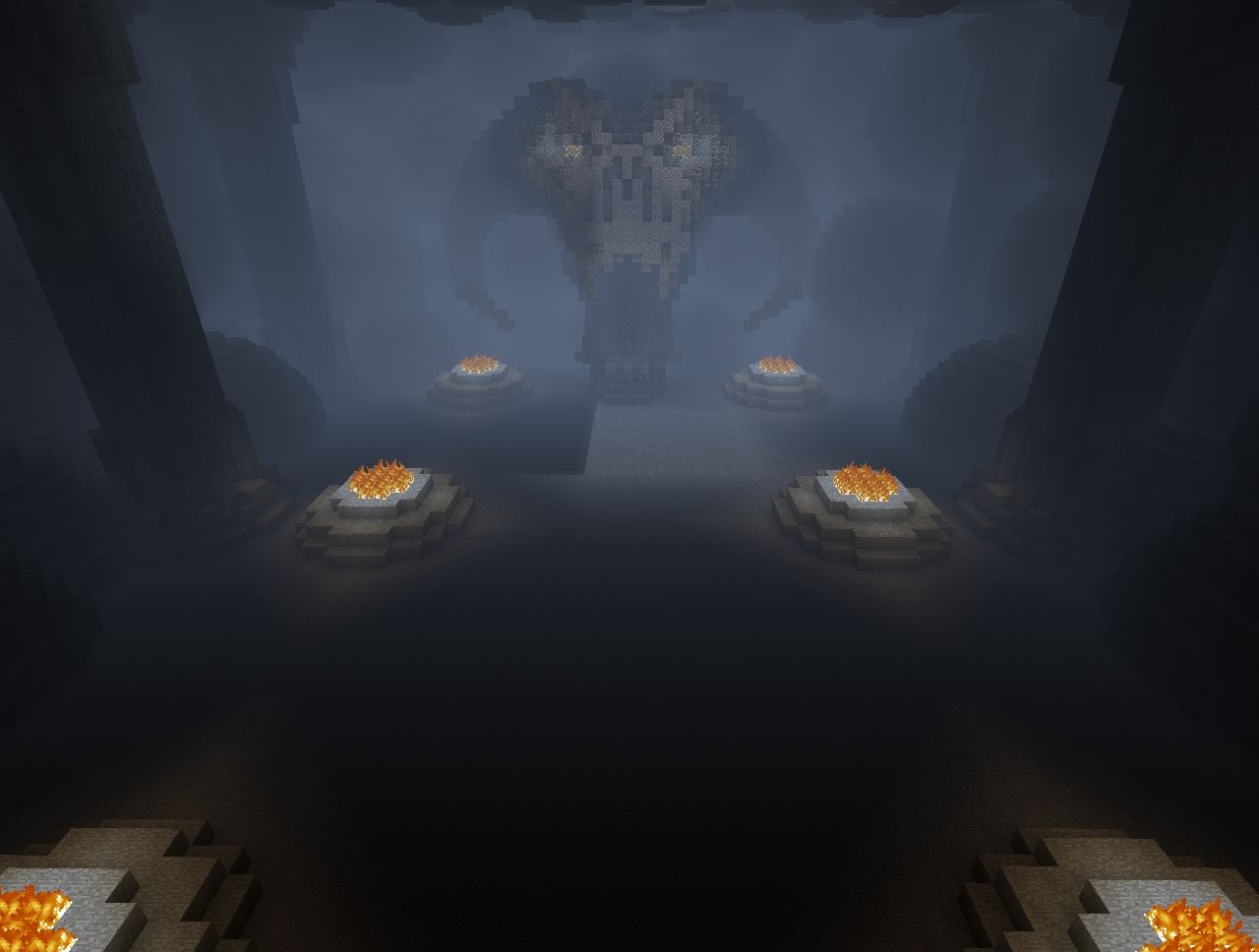 Simple temple. Minecraft Map