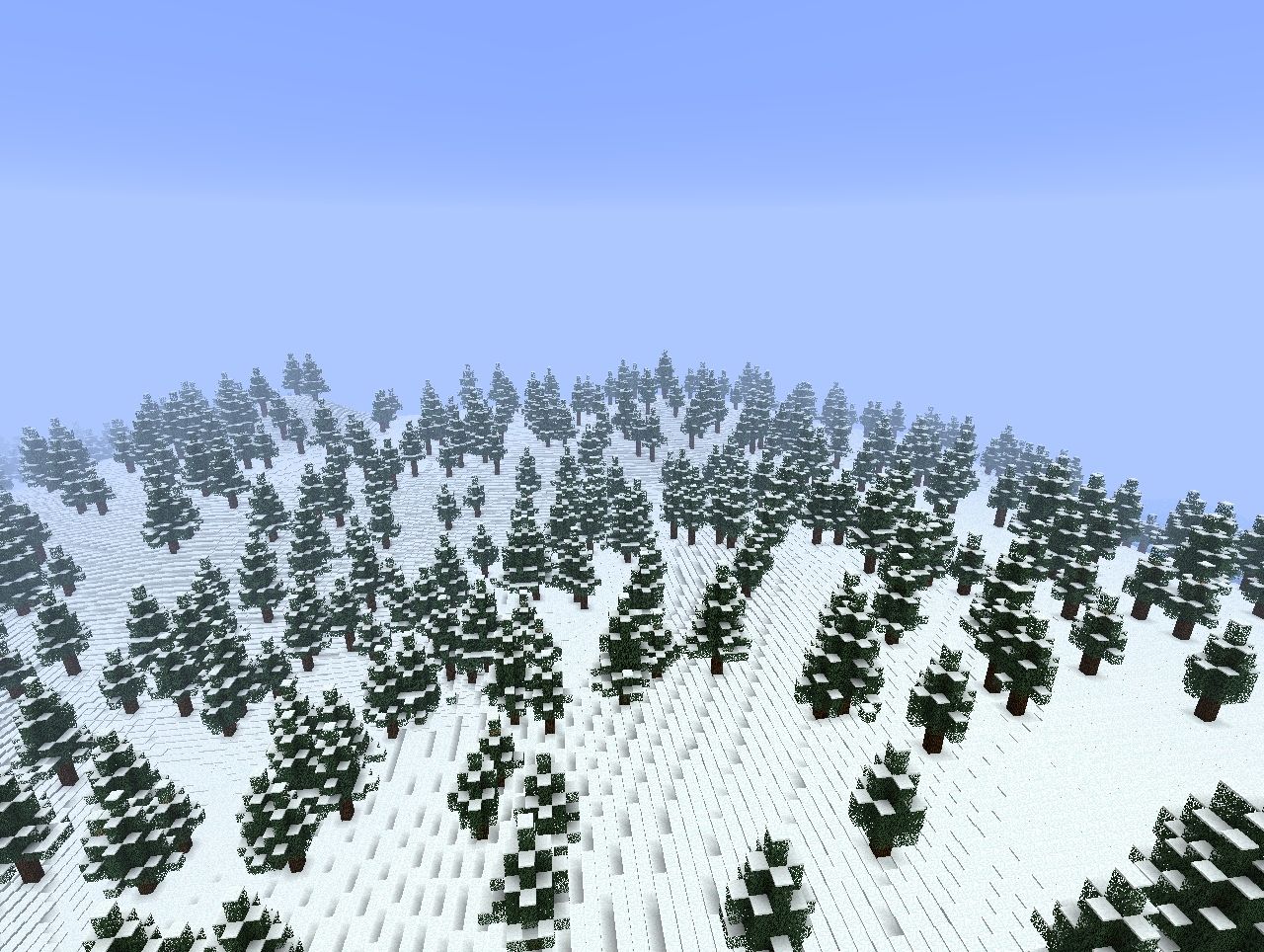 [Custom Terrain] Barren Snow Wasteland Minecraft Map