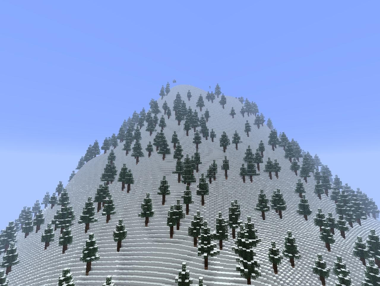 [Custom Terrain] Barren Snow Wasteland Minecraft Map