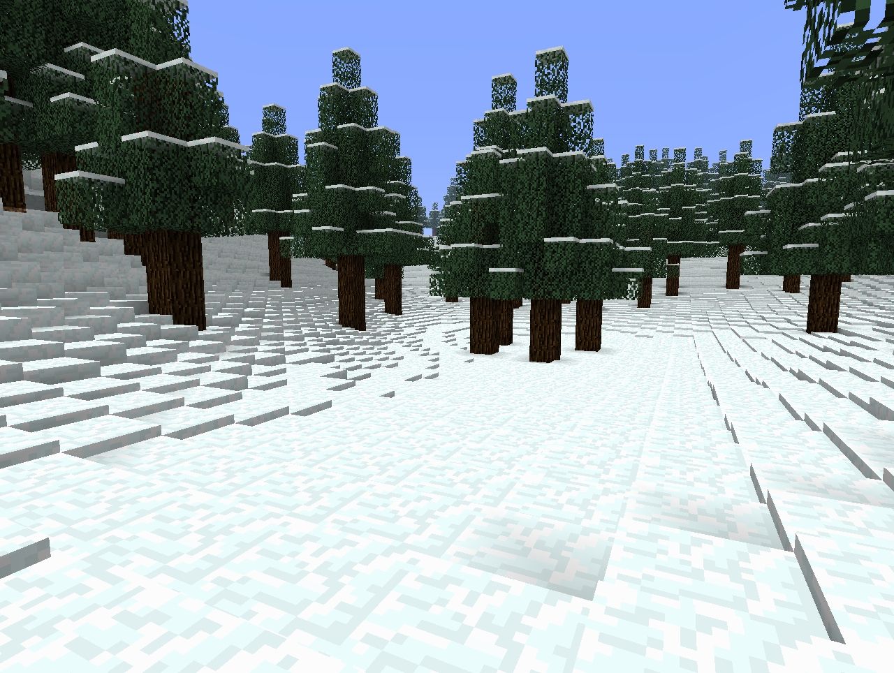 [Custom Terrain] Barren Snow Wasteland Minecraft Map