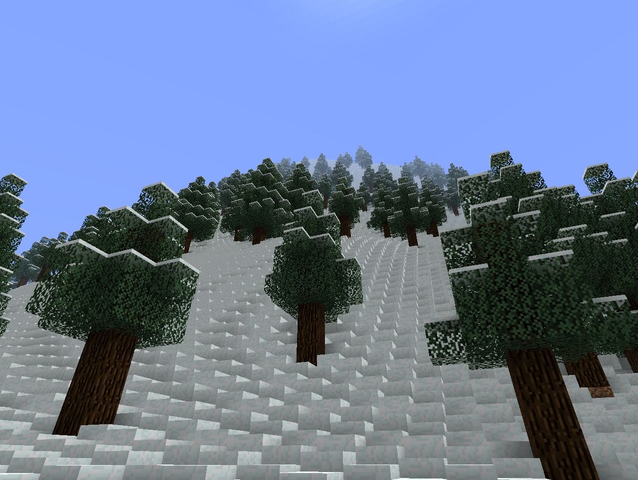 [Custom Terrain] Barren Snow Wasteland Minecraft Map