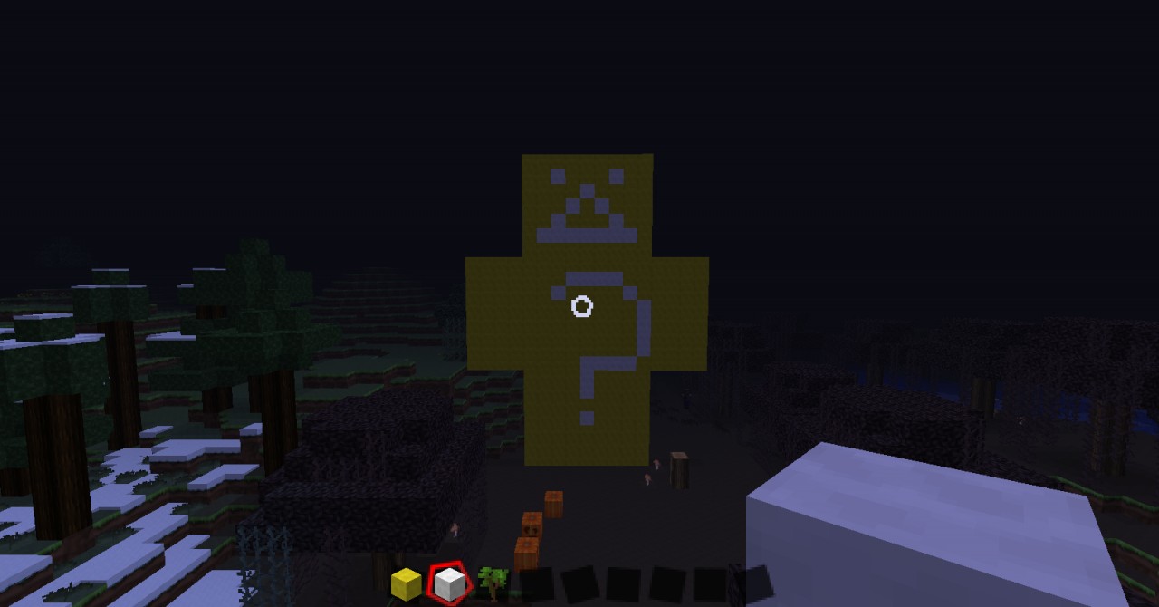 mystery man structure Minecraft Map