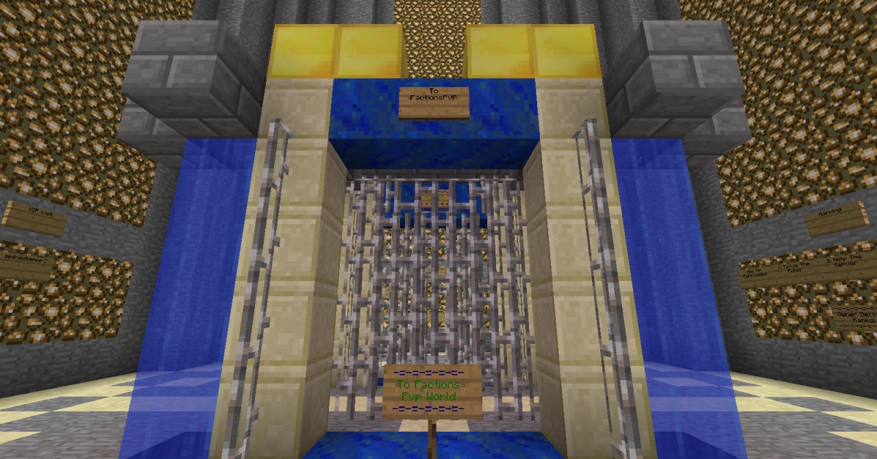 Factions World Through Multiverse Minecraft Map