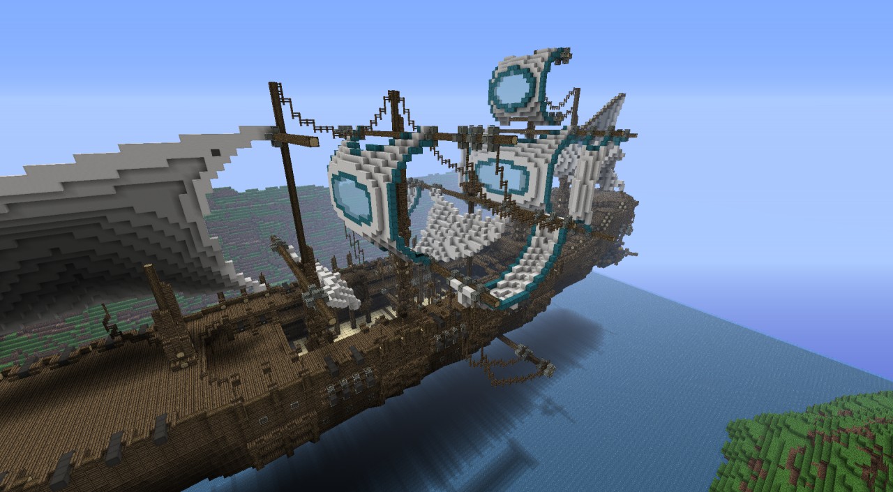 The Dusk lady -- [steampunk] [massive ship] Minecraft Map