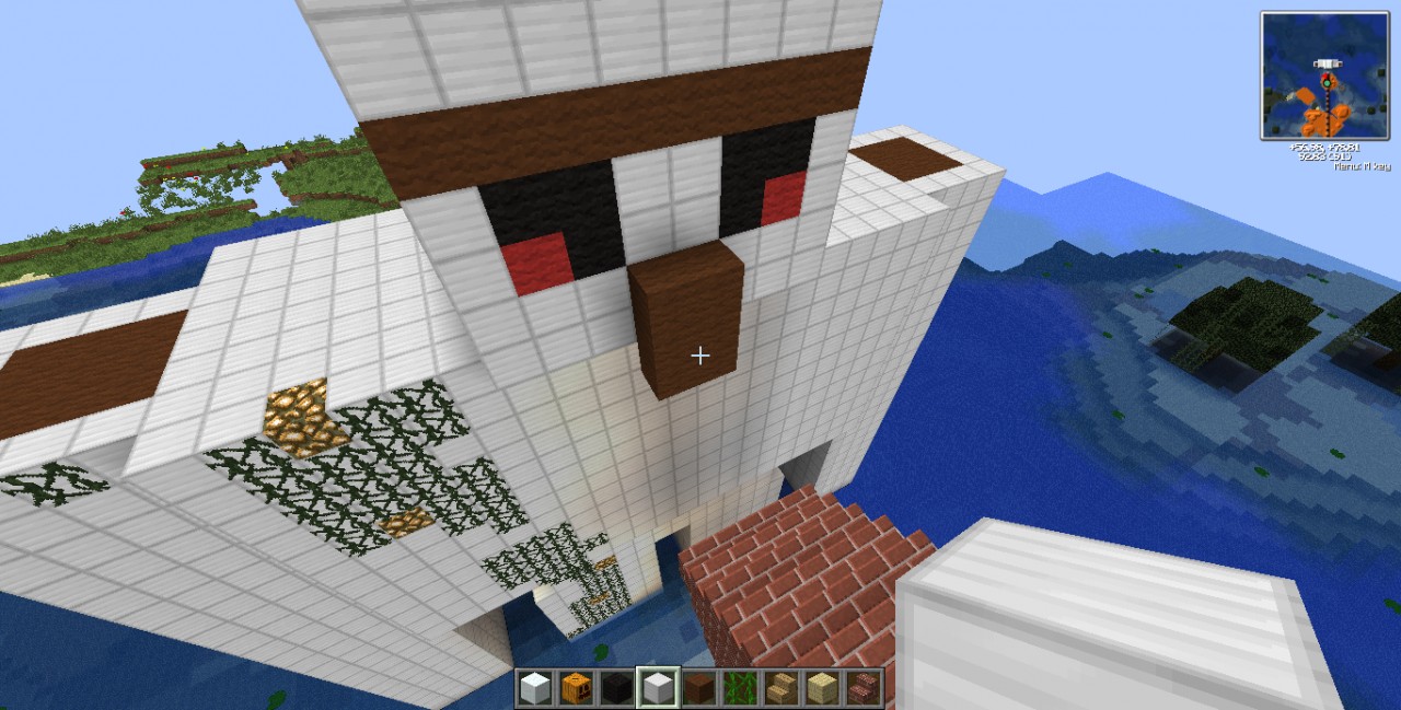 arrows pointing to iron golem that i made! Minecraft Map