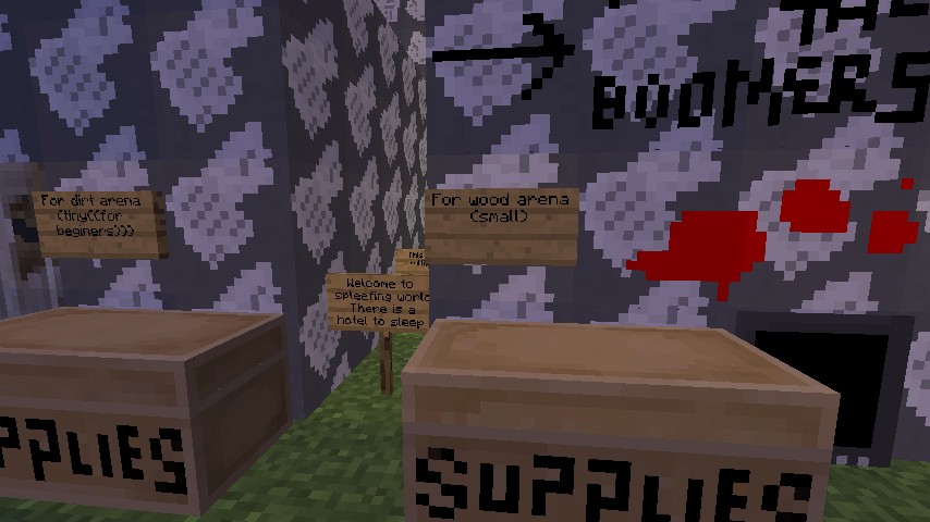 Spleefing arenas w/ hotel (demo-ish version) Minecraft Map