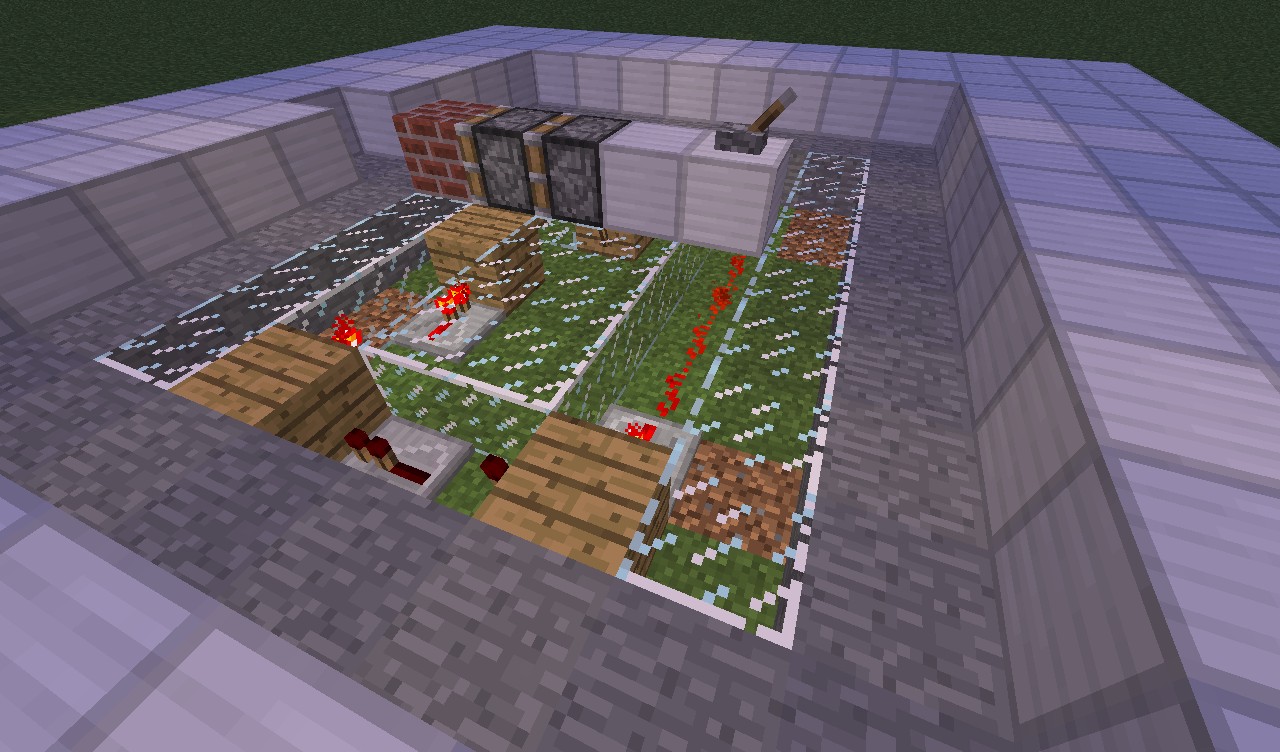 2-block piston bridge (fully retractable) Minecraft Map