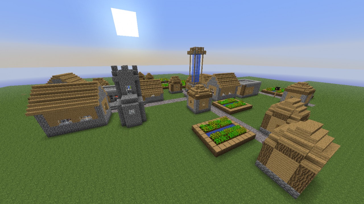 my version of a NPC village Minecraft Map