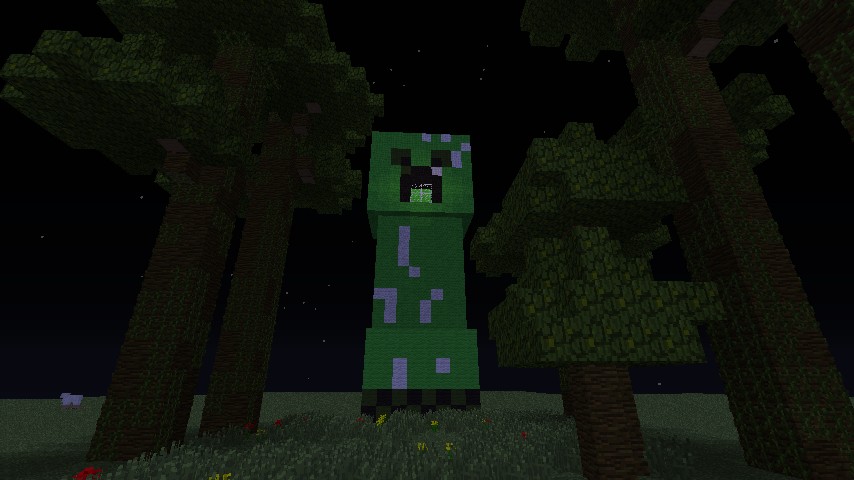 gigant creeper house Minecraft Map