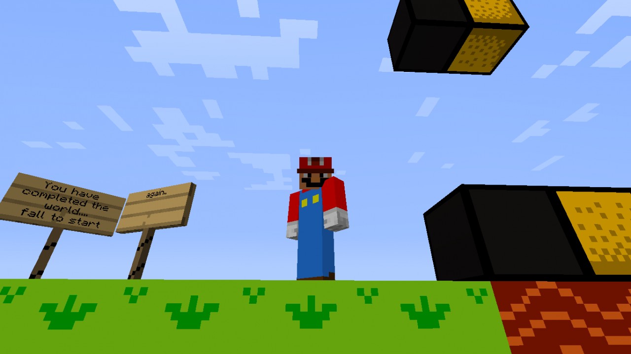 Super Mario Bros. 2 World 1-1 Minecraft Map