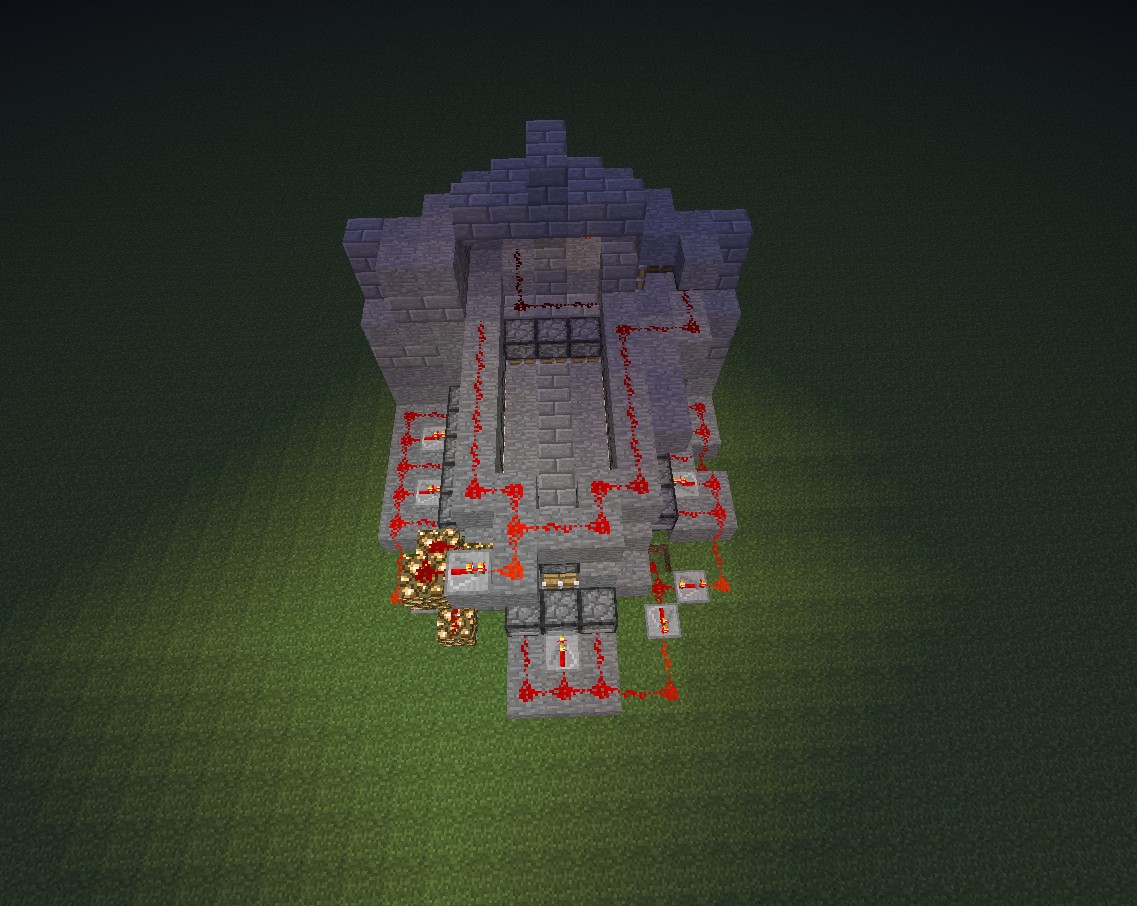 "The Hallway" (Effective Redstone Trap) Minecraft Map