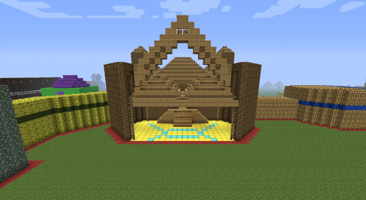 wooden building Minecraft Map
