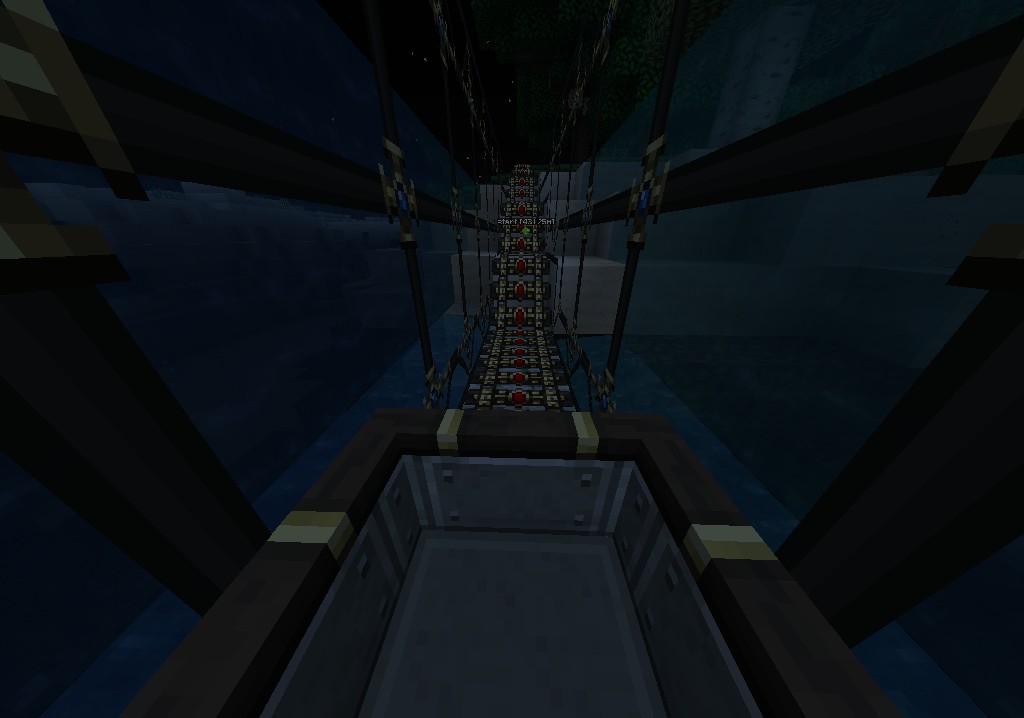 Longest rollercoaster ever. Minecraft Map