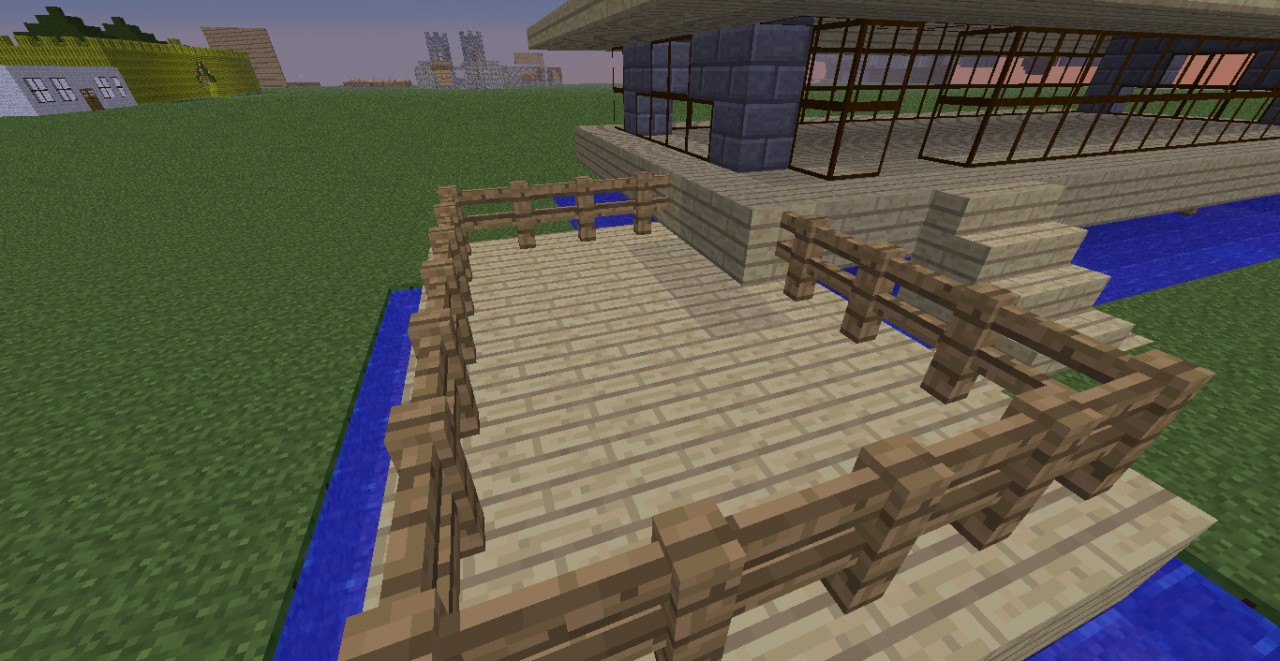 Modern House On Water Minecraft Map