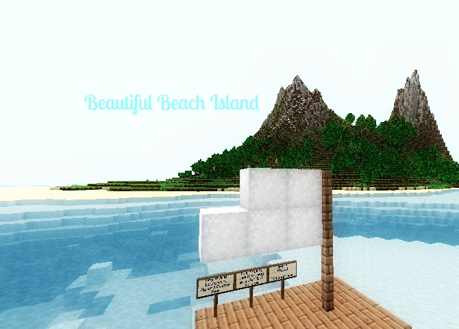 Beautiful Beach Island Minecraft Project
