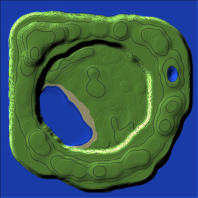[Custom Terrain] Cliff Island Minecraft Map