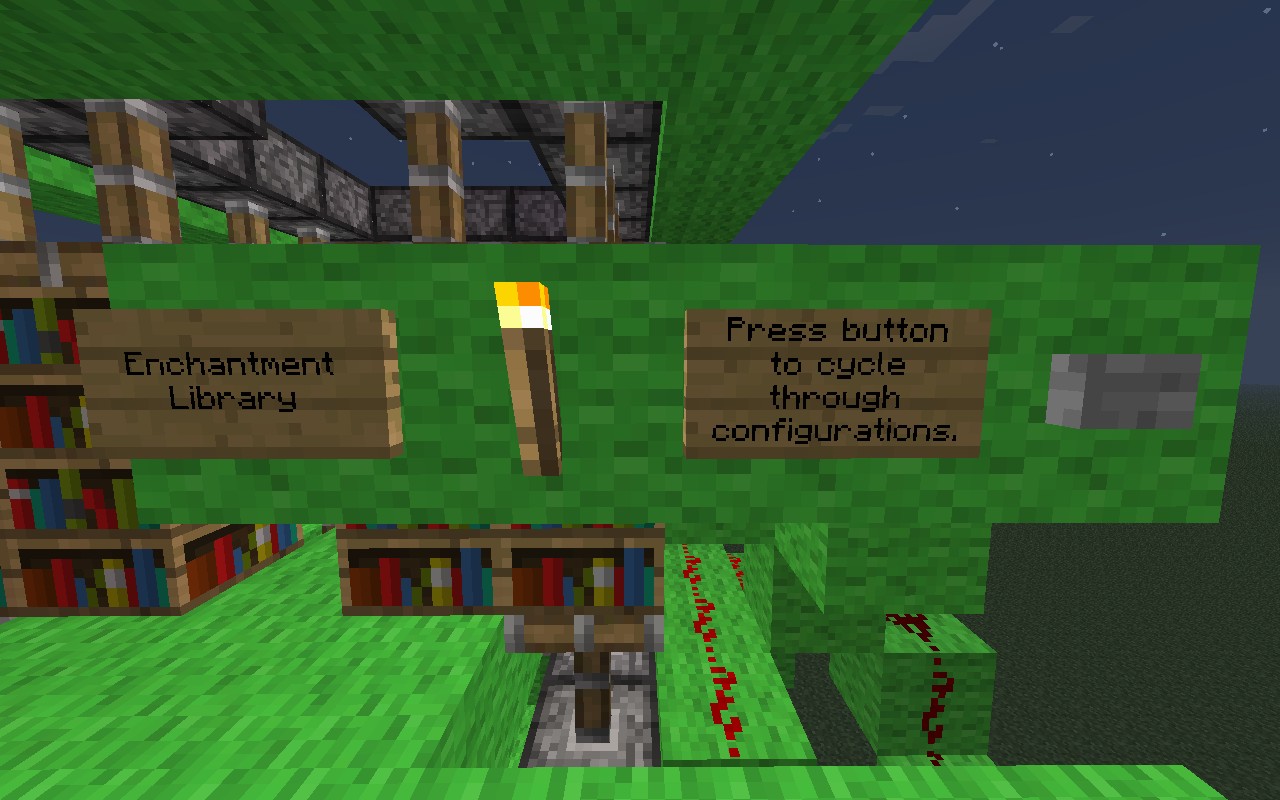 Configurable Enchanting Library Minecraft Map