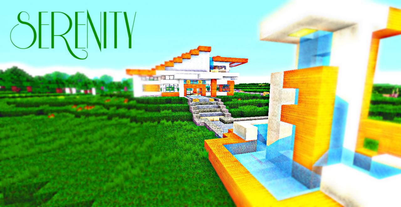 A Modern Serenity House Minecraft Map