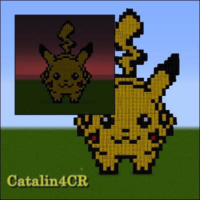 Pikachu [Pixel art] Minecraft Map