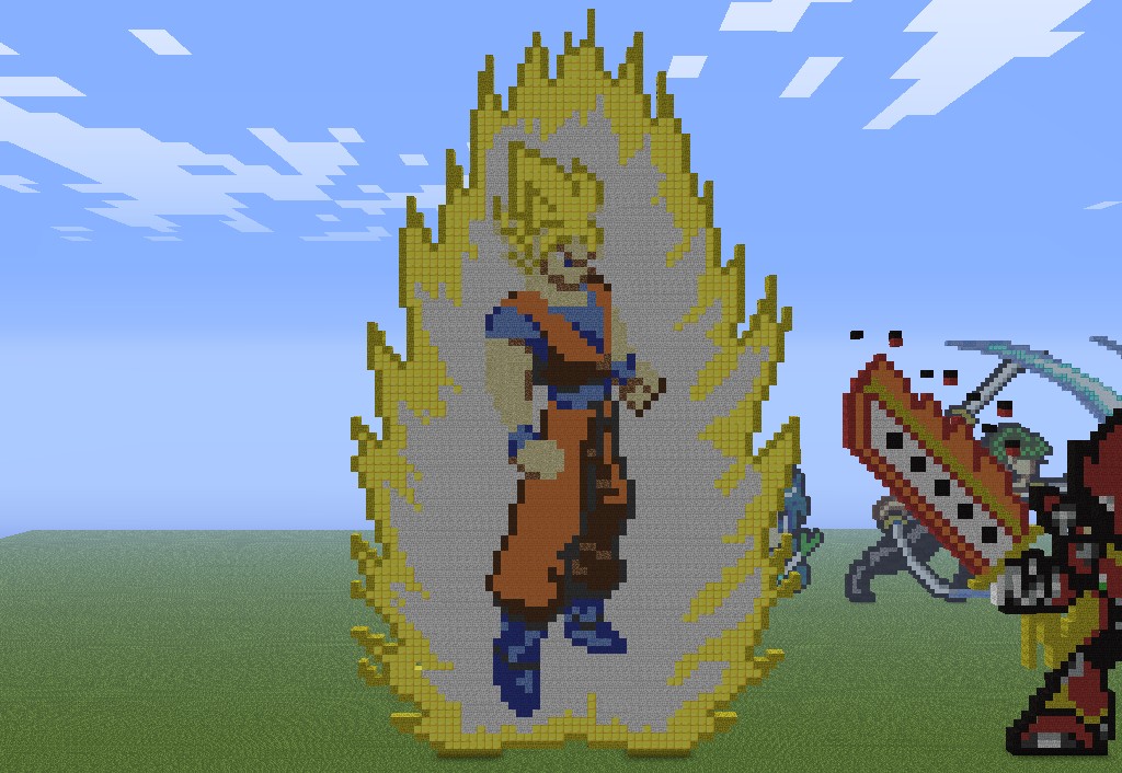 Goku on Saiyan Mode Minecraft Map