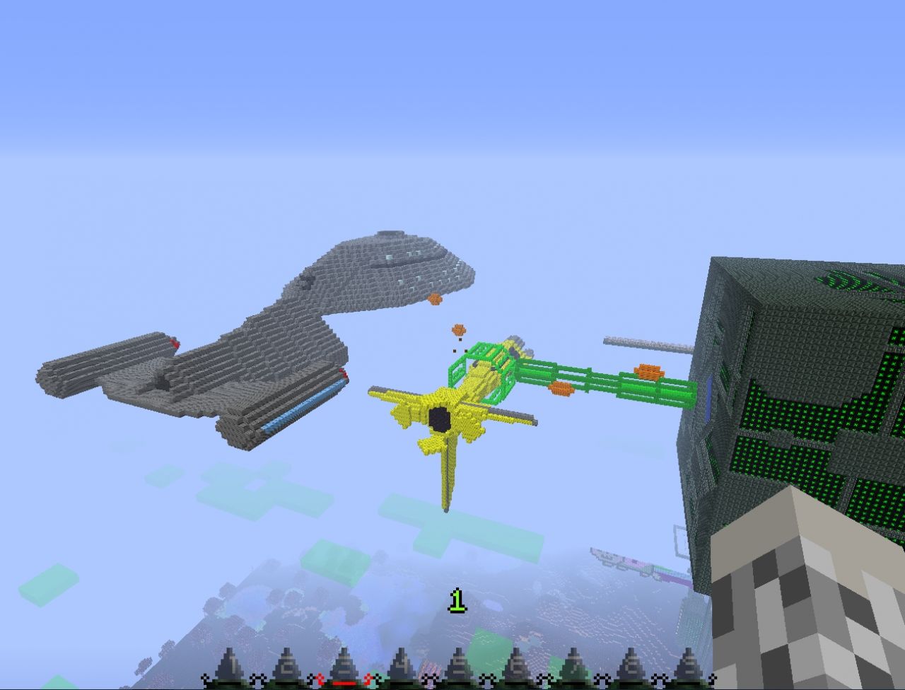 Borg cube battle Minecraft Map