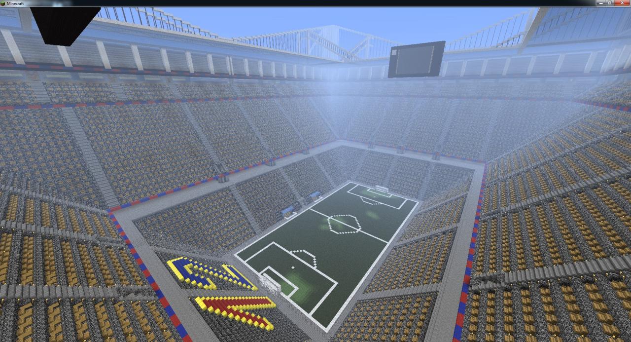 Huge Football Stadium Minecraft Map