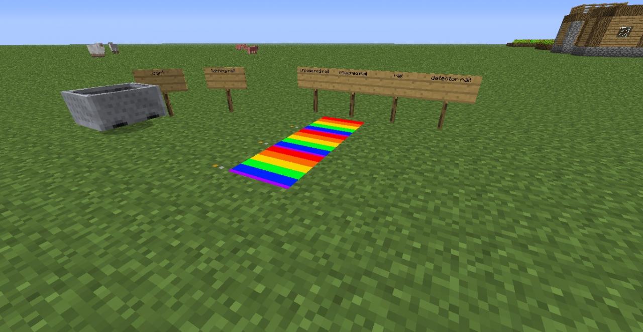rainbow road Minecraft Texture Pack