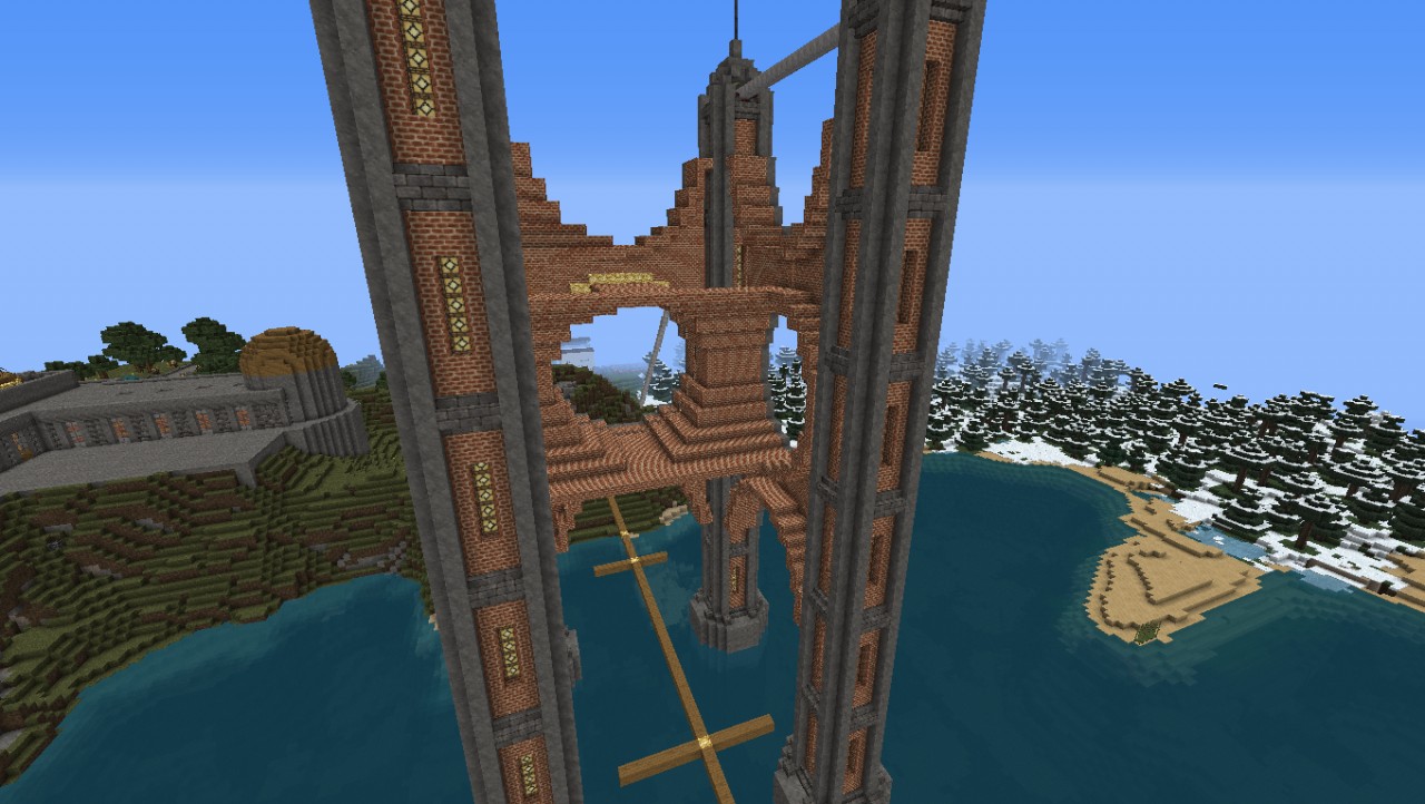Suspension Bridge - Steampunk maybe? Minecraft Map