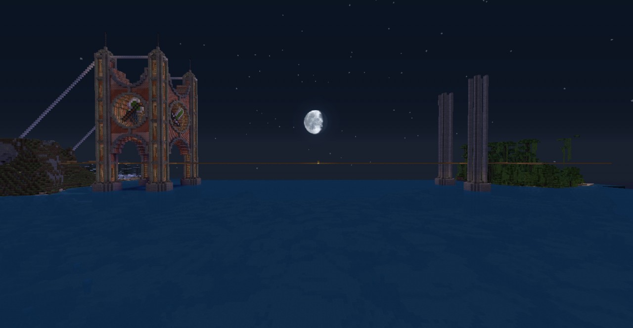 Suspension Bridge - Steampunk maybe? Minecraft Map