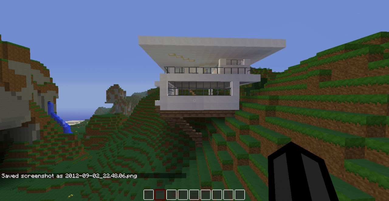 Modern style house [Survival] Minecraft Map