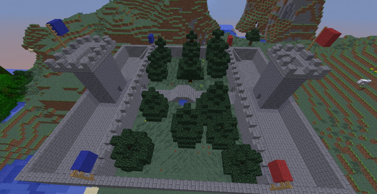 Red Vs Blue Minecraft Map