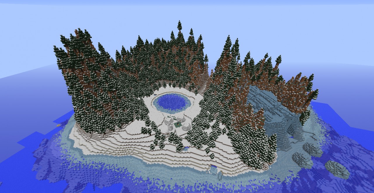 Map relief 1.0 ( biome, landscape and city ! ) Minecraft Map