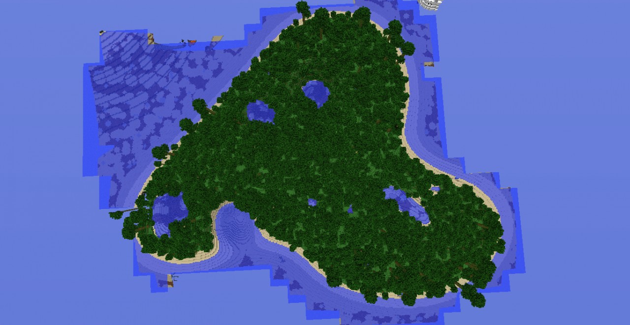 Map relief 1.0 ( biome, landscape and city ! ) Minecraft Map
