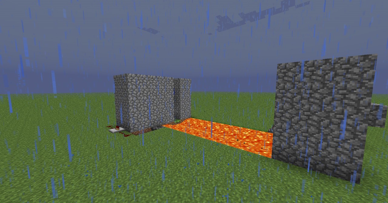 Arrow Activated Lava Bridge Minecraft Project