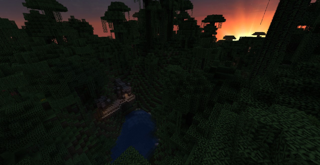 Jungle hill house Minecraft Map