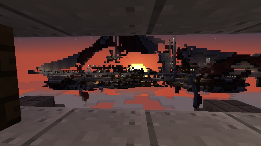 my trip aboard the HOOD carrier ship Minecraft Map