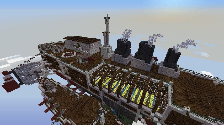 my trip aboard the HOOD carrier ship Minecraft Map