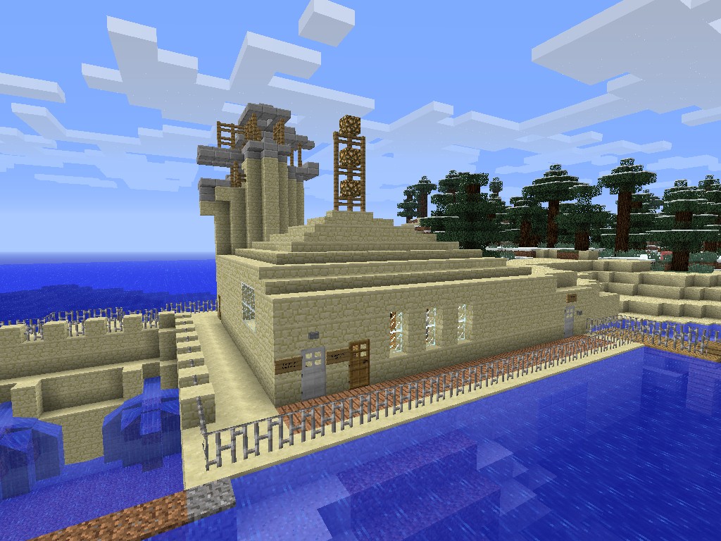 Working Redstone Dam Minecraft Map