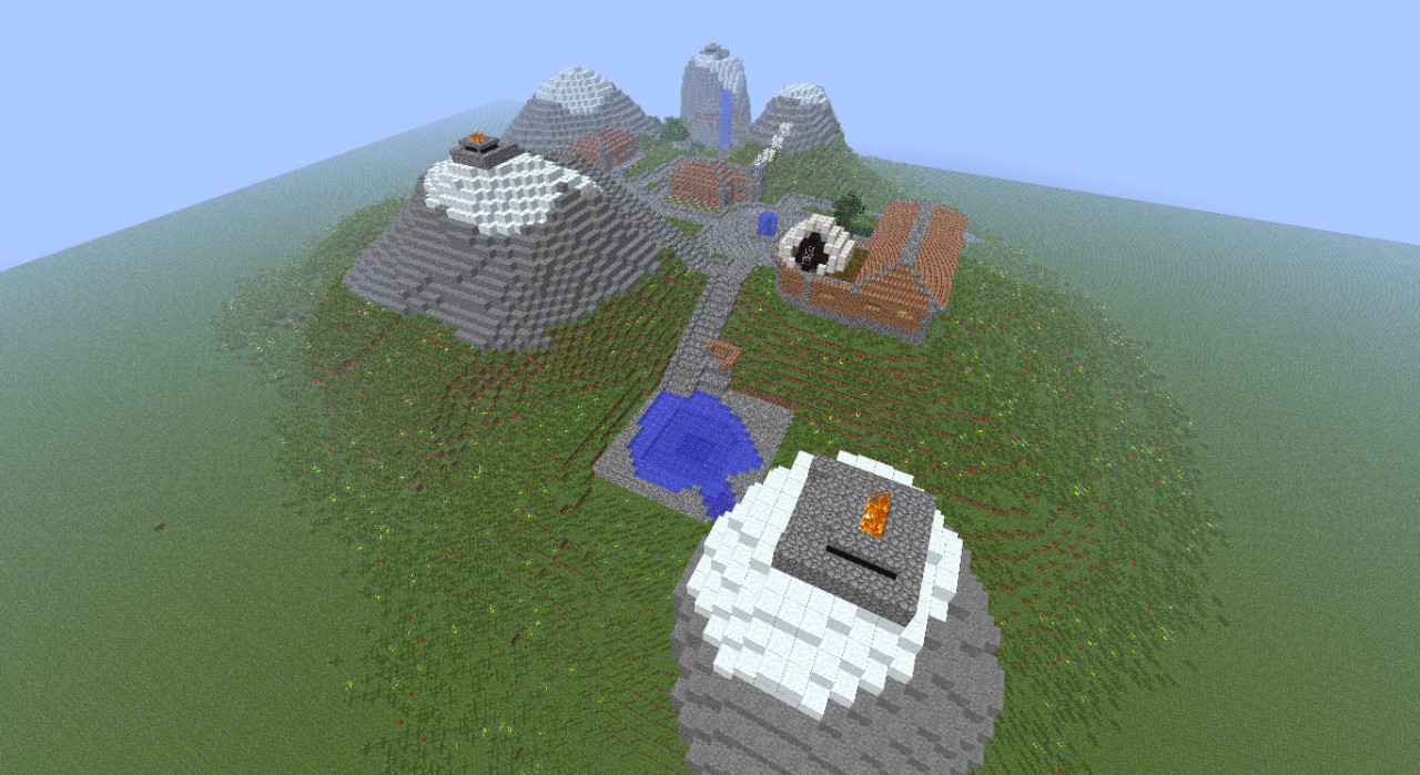 Small Town in Nature [daily updated] Minecraft Map