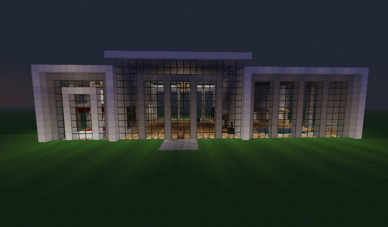big epic modern house Minecraft Project