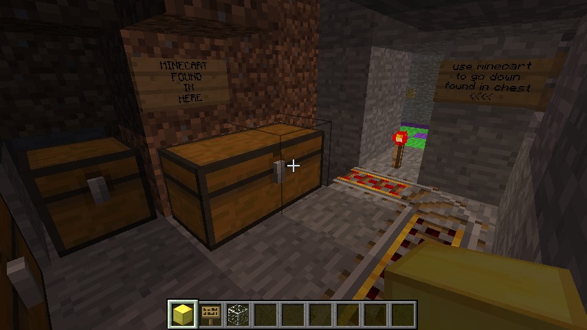 Hotel mine, underground lava room, working elevator and deep holes to ...