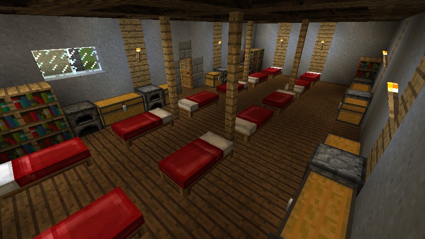 Age of Empires II Style, Teutonic Barracks (TEAM COLOURS) Minecraft Map