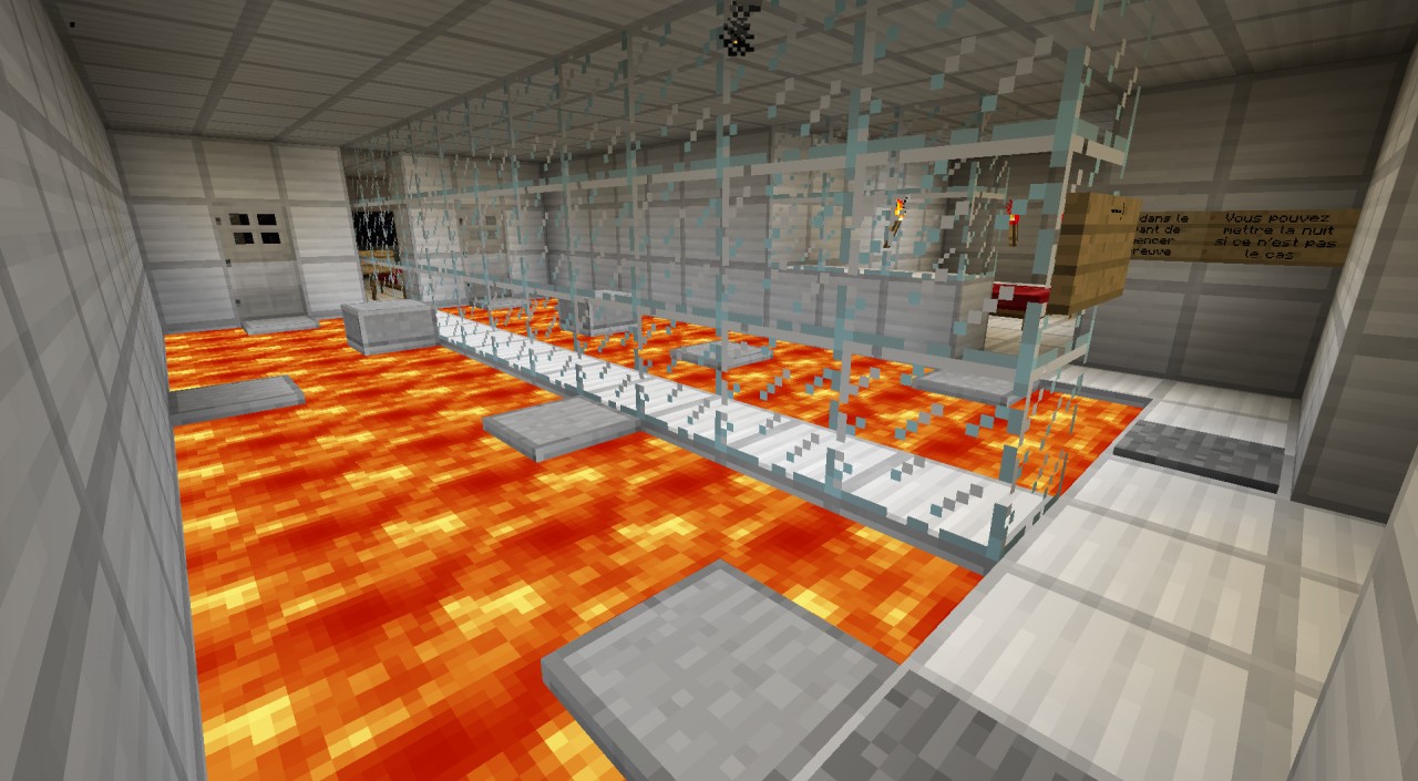 The map " Crazy of the Redstone " Minecraft Map