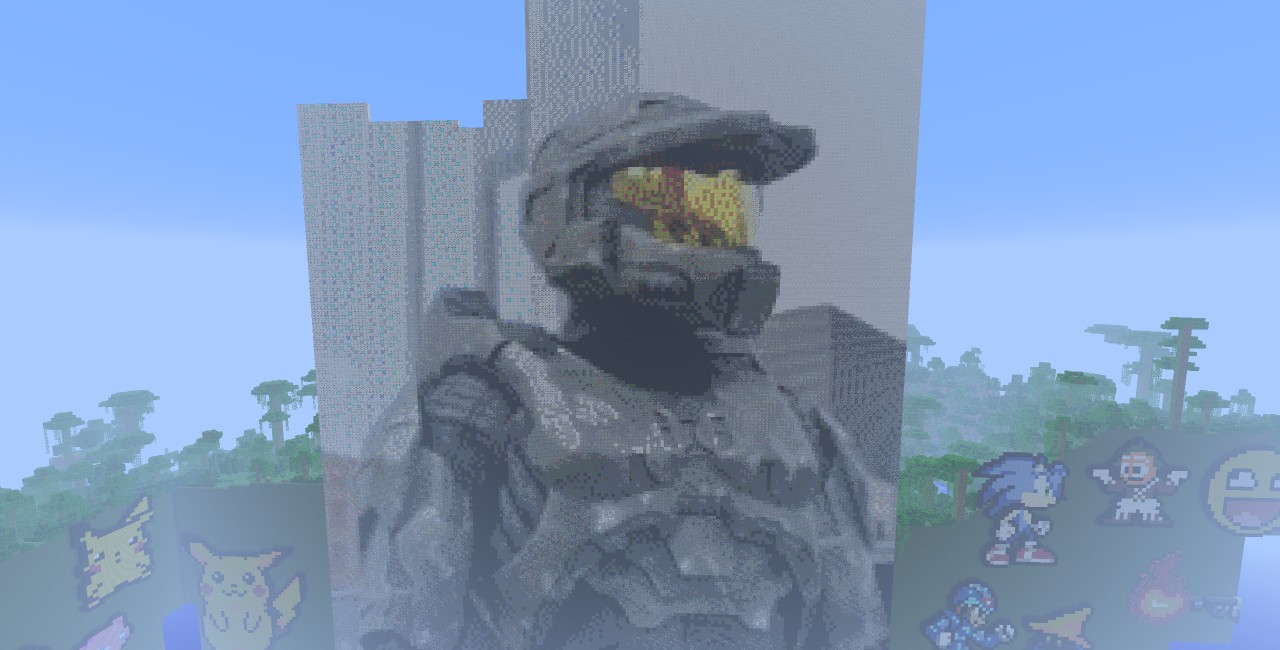 Master Chief(Side View And Front View!) Minecraft Map