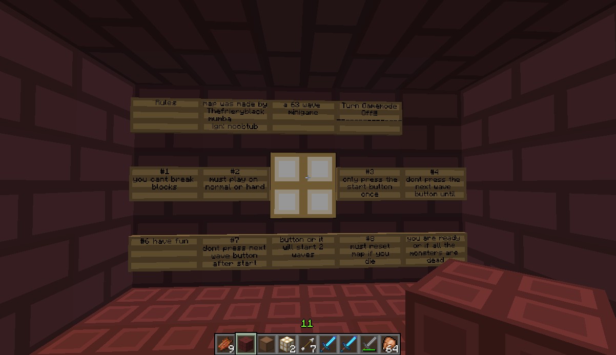 Minecraft 63 - wave Minigame Minecraft Map