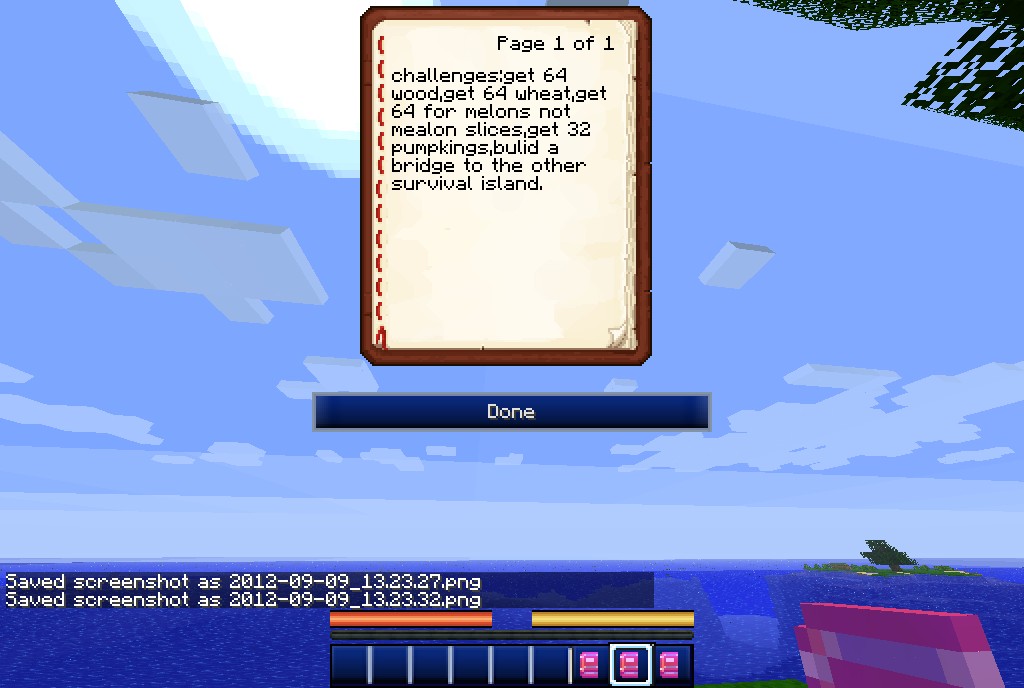 survival island (new challenges) Minecraft Map