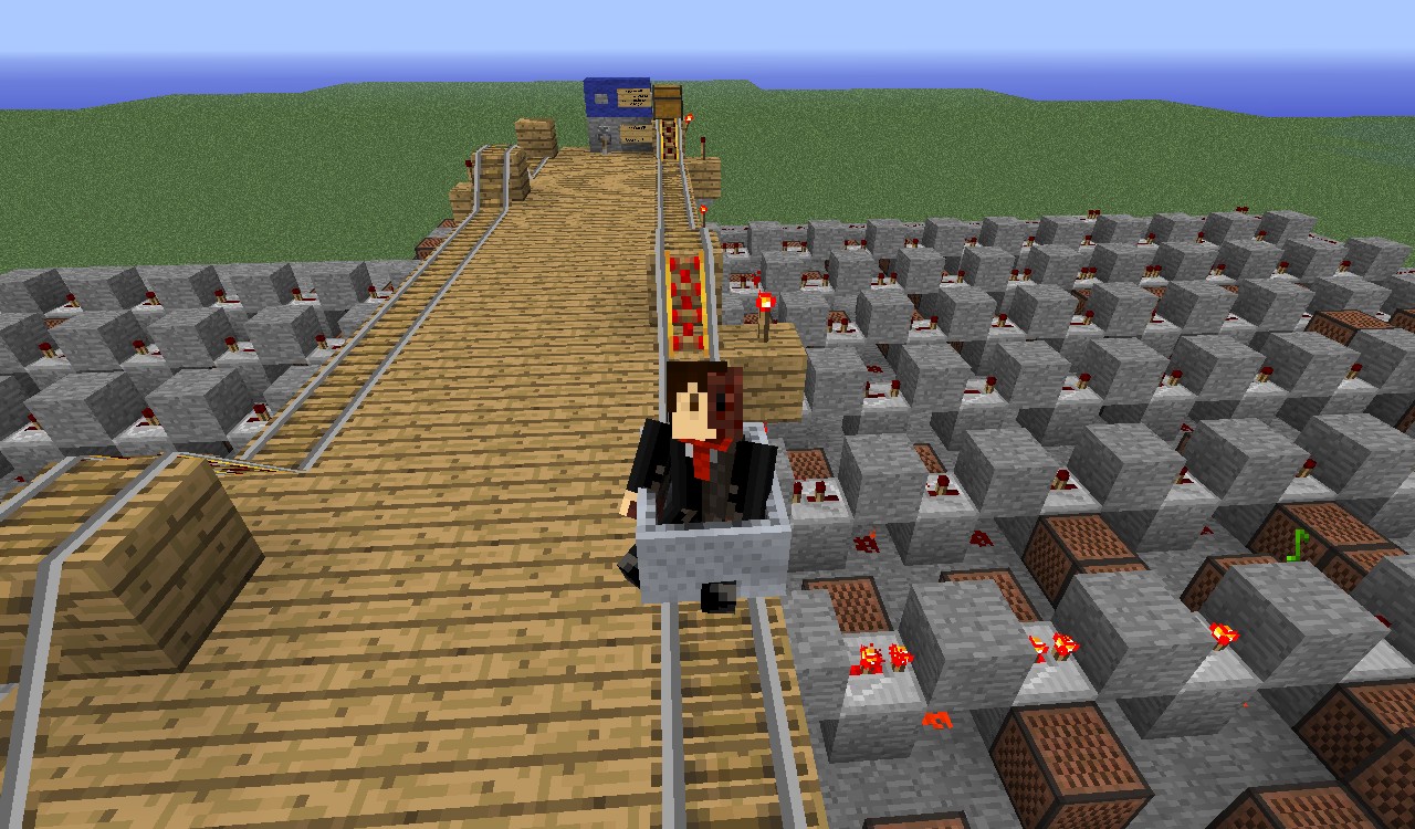 Terraria theme noteblock song Minecraft Map