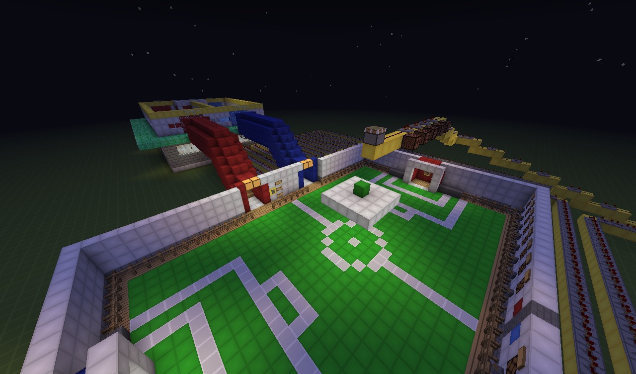 Minecraft Soccer [Redstone Powered] Minecraft Map
