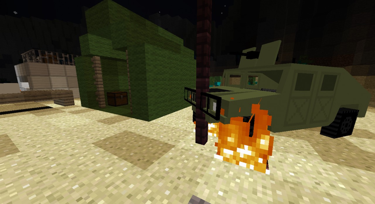 Campsite zombie nightmare Minecraft Map