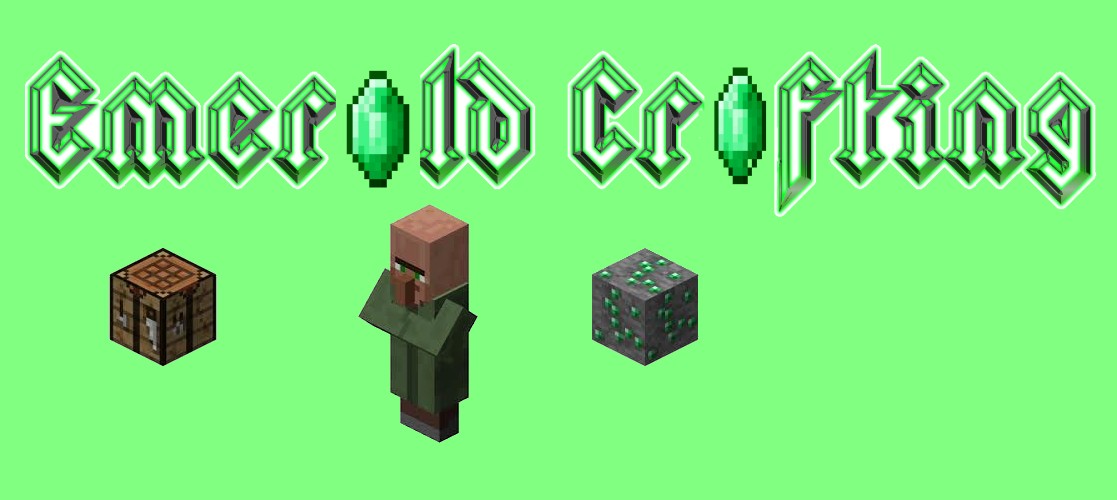 Emerald Crafting Minecraft Mod